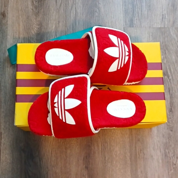 Gucci x Adidas | Shoes | Nib Gucci X Adidas Slides | Poshmark